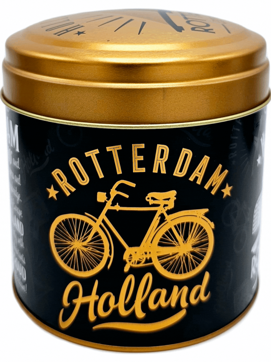 Typisch Hollands Stroopwafels aus Blech Rotterdam schwarz/gold ...