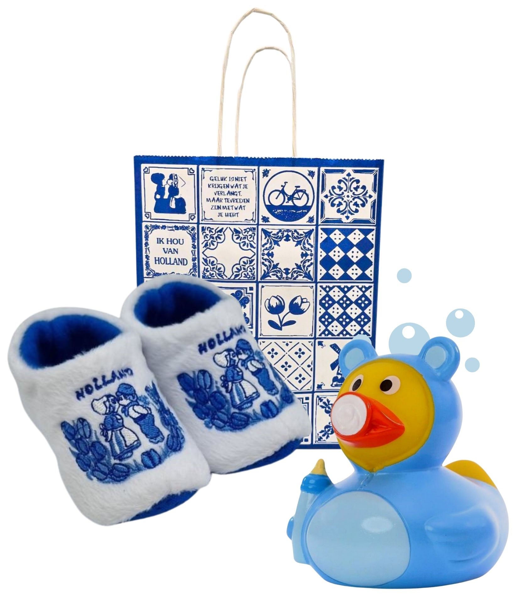 Baby gift package - Delft blue slippers - Dutch Baby Shower - www ...