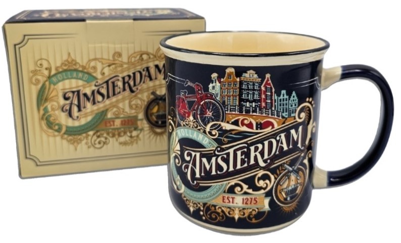 Small mug Amsterdam Vintage in gift box - Typical Dutch - Online ...