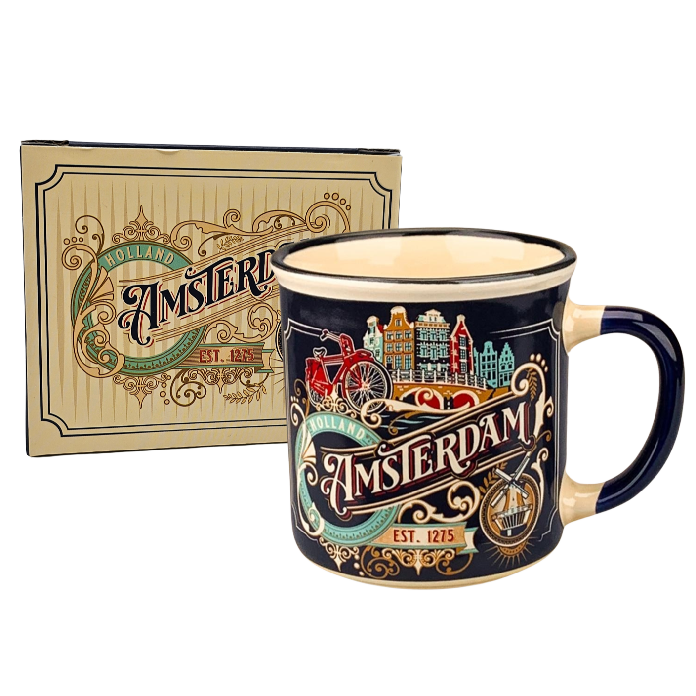 Small mug Amsterdam Vintage in gift box - Typical Dutch - Online ...