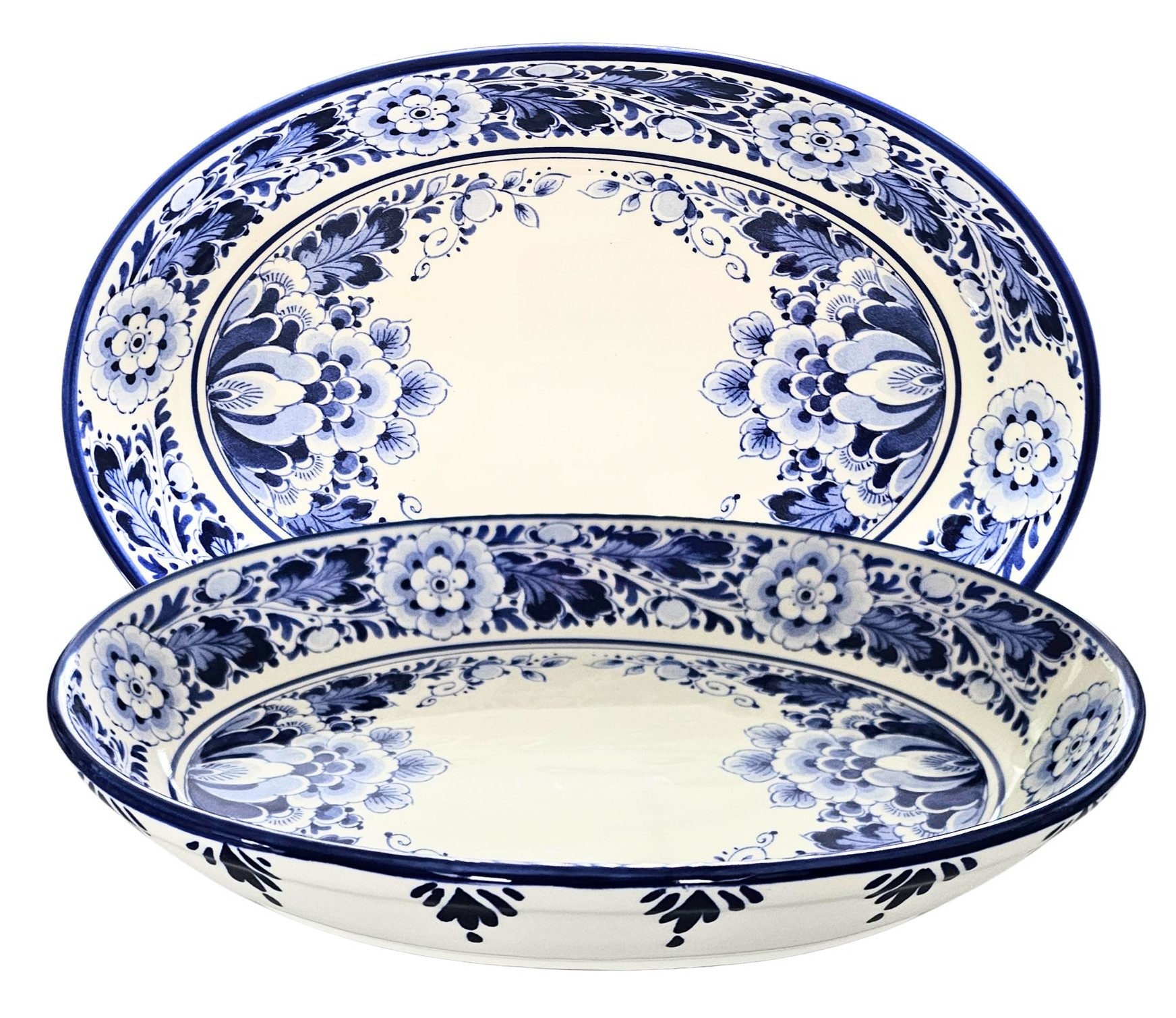 Typical Dutch gift shop - Delft blue Bowl Mill oval - Typical Dutch ...