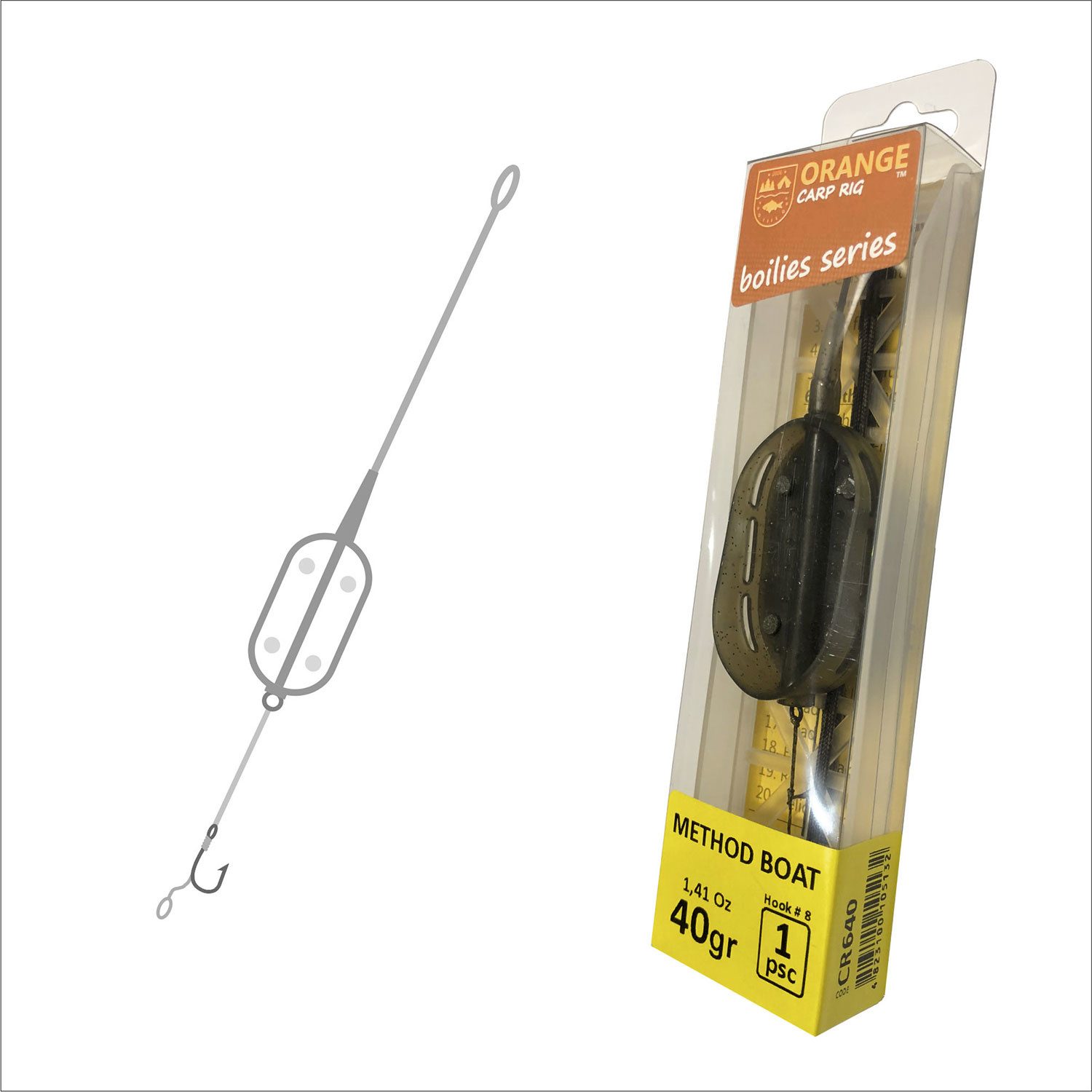 in-line carp rig method boat - Hareco Hengelsport