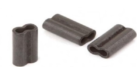 matt black double brass crimp - Hareco Hengelsport