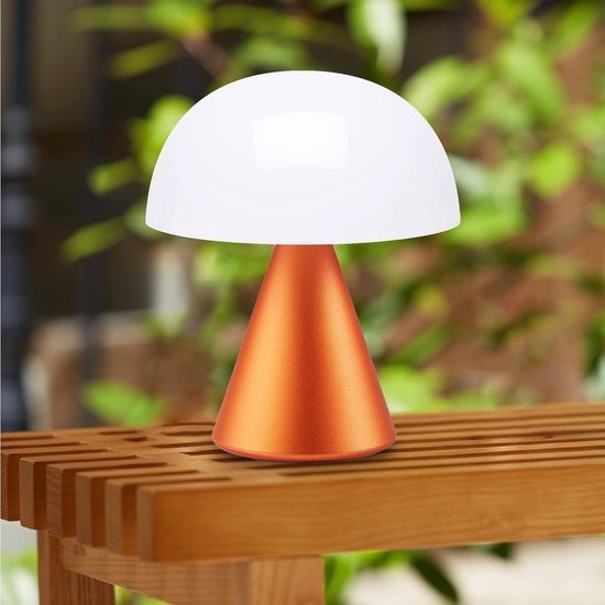 Lexon Rechargeable LED Light Mina L Orange - Kado in Huis
