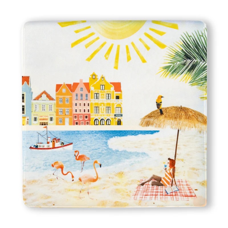 Storytiles Mini magnet Colorful Curaçao design - Kado in Huis