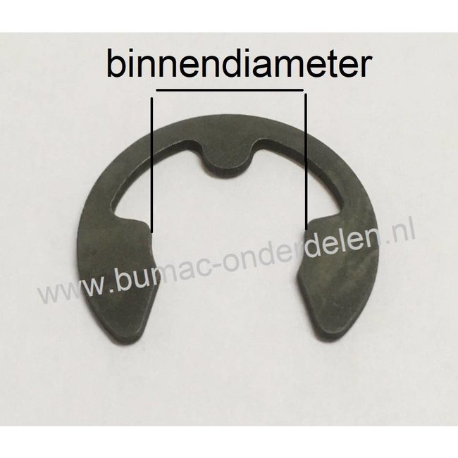 Asborgring Binnendiameter 7 mm, voor As Ø 8 - 9 mm met Inkeping Circlip ...