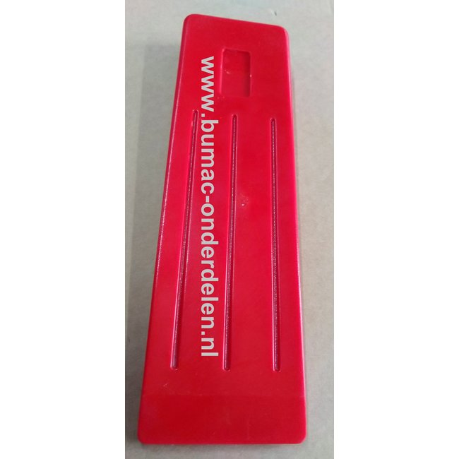 Velwig van hard kunststof, 267x77x30mm, rood Eenvoudig hulpmiddel Een ...