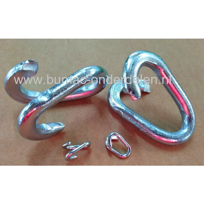 Plafondhaak M10 lengte 140mm, Verzinkt, Metrisch Schroefdraad met Moer ...