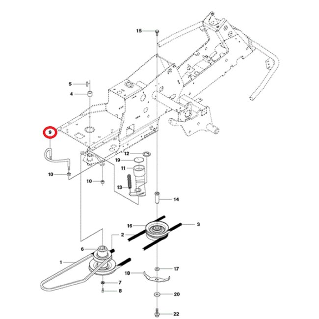 Trekhaak voor HUSQVARNA, JONSERED, MCCULLOCH, PARTNER, ZENOAH P520 D ...