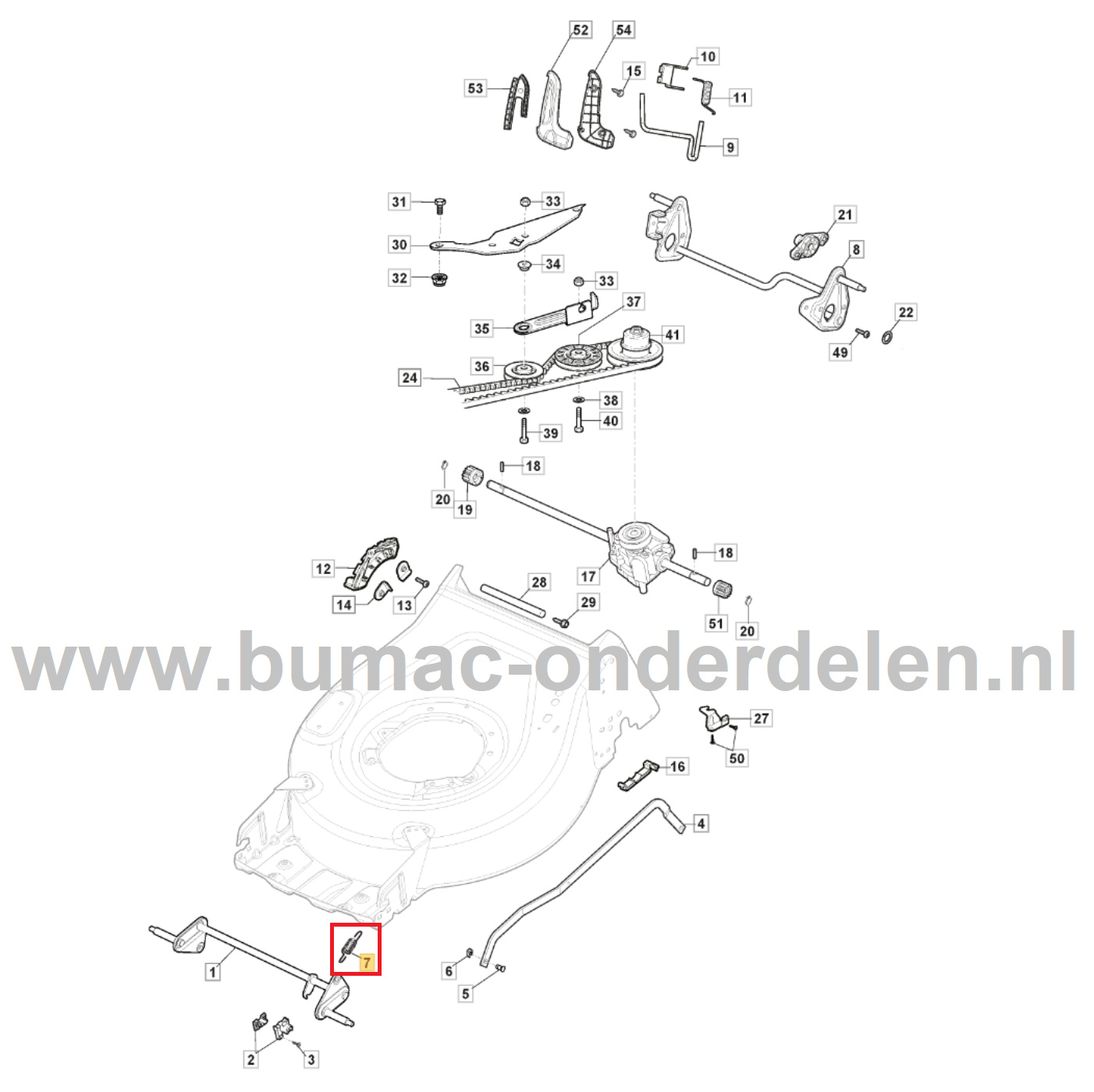 Veer Maaihoogte Instelling voor Stiga, Castelgarden, Alpina, Mountfield Gazonmaaiers ...