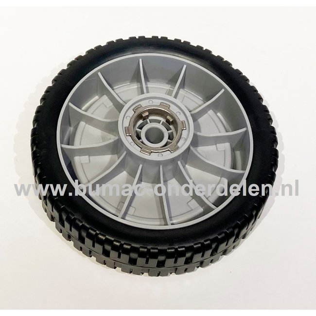 Kunststof wiel Ø 205 mm, asgat Ø 15 mm met rondsel voor Kaaz-Orec loop ...