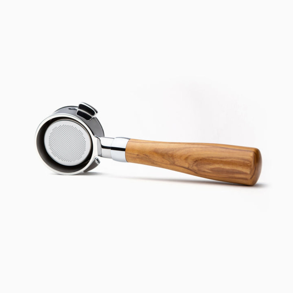 Crema Bottomless Portafilter 54mm (Olivewood) - Blommers