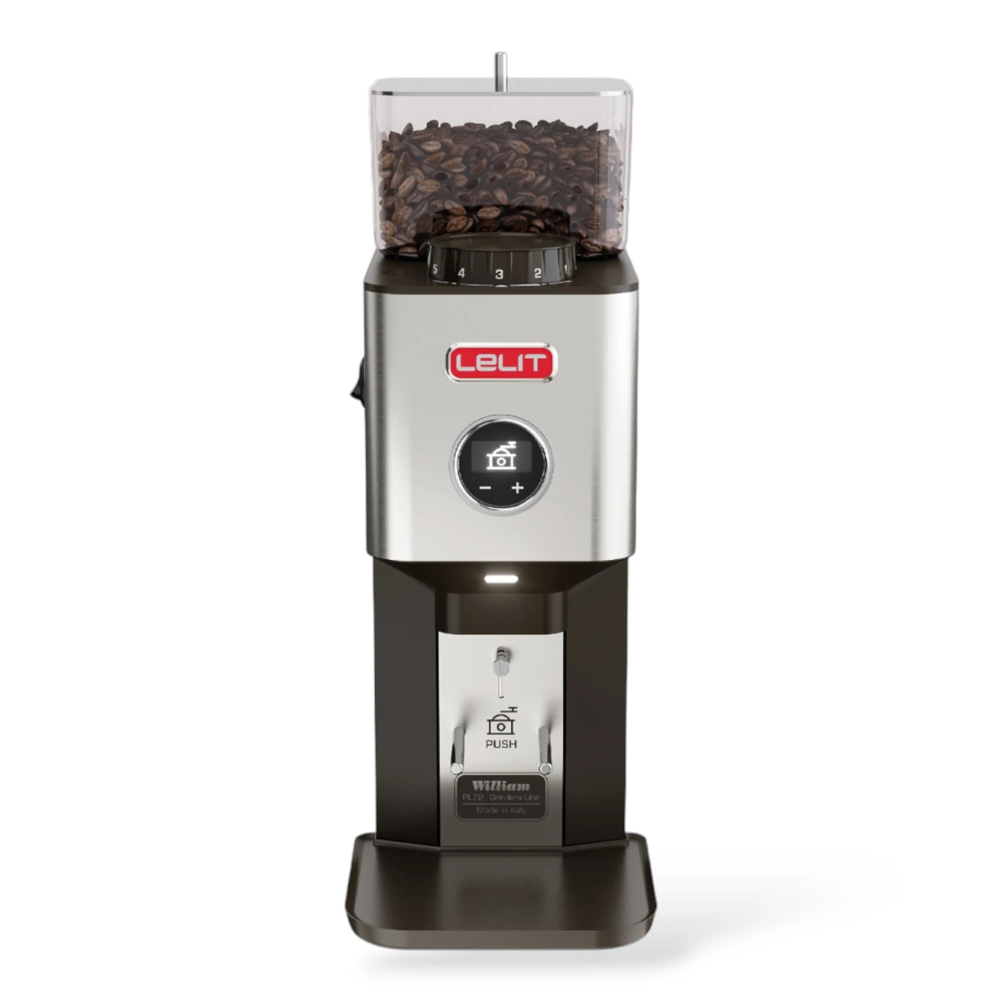 Lelit - William Grinder (Brushed Stainless Steel) | Blommers - Blommers