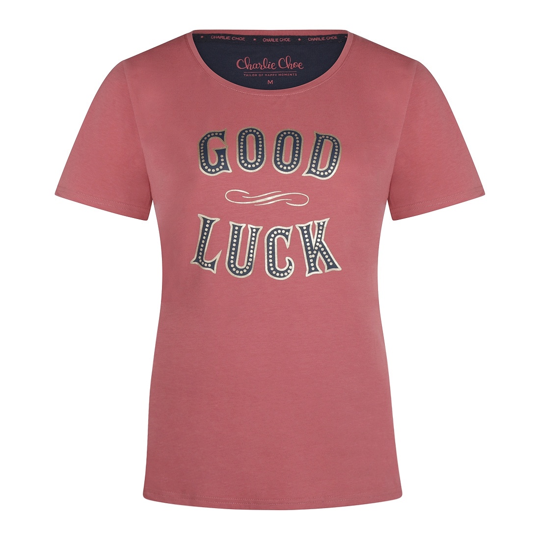 Charlie Choe Ladies Pyjama T-shirt Dark Pink - Charlie Choe Sleepwear