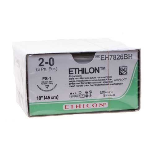 Ethilon II usp 2-0 45cm FS-1 blue I4 EH7826BH 36x1 - Medische Vakhandel