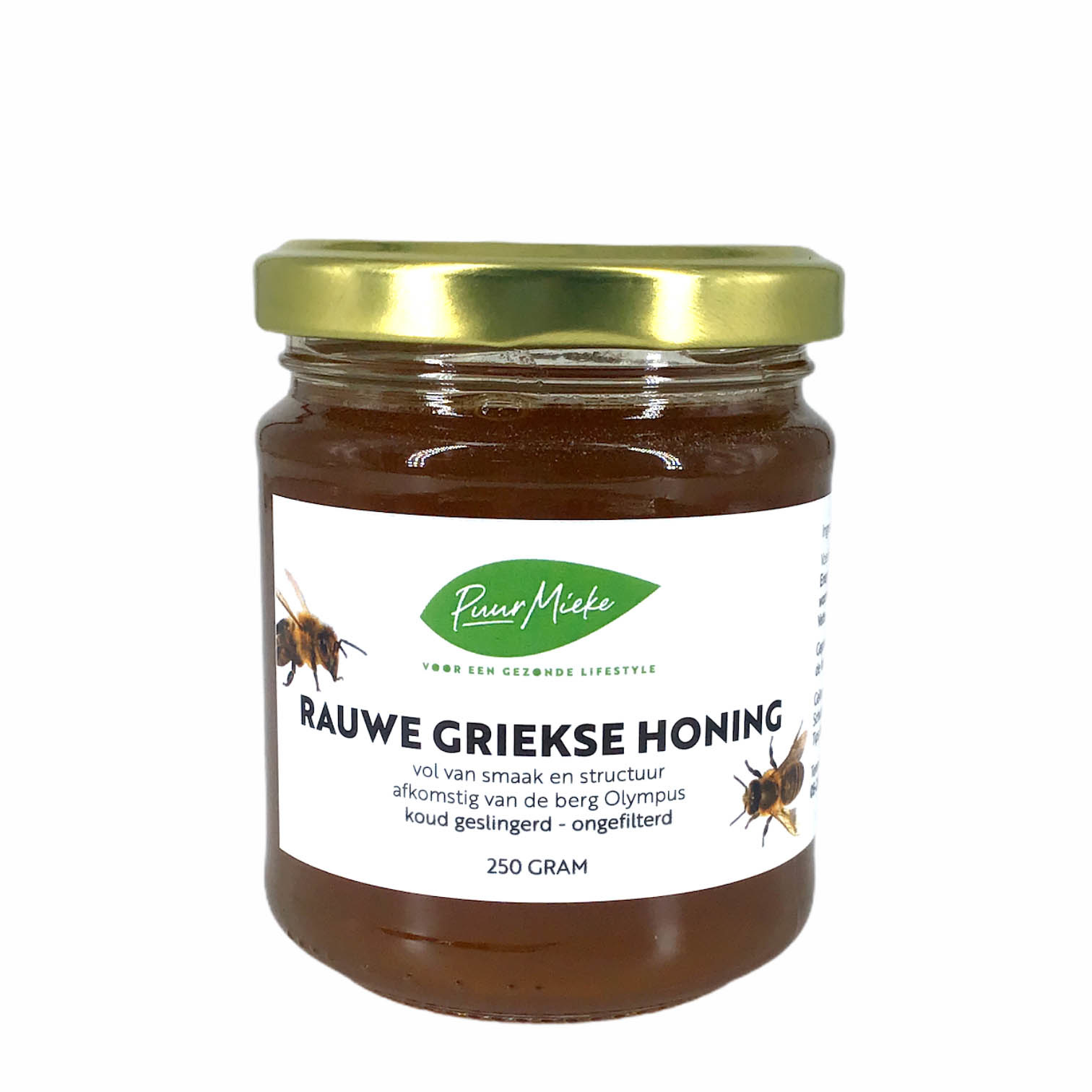 Rauwe Griekse Honing 250g - Puur Mieke