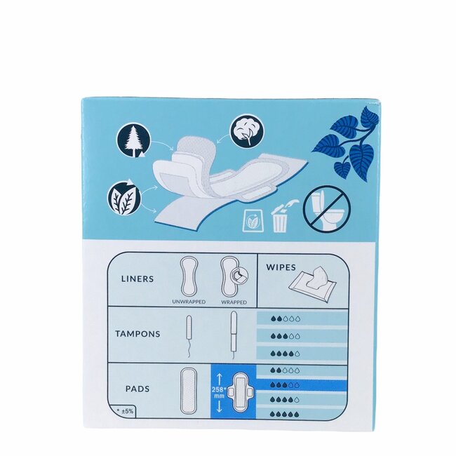 Maandverband Super met Vleugels - BIO - Puur Mieke Maandverband Super met Vleugels - BIO - Puur Mieke
