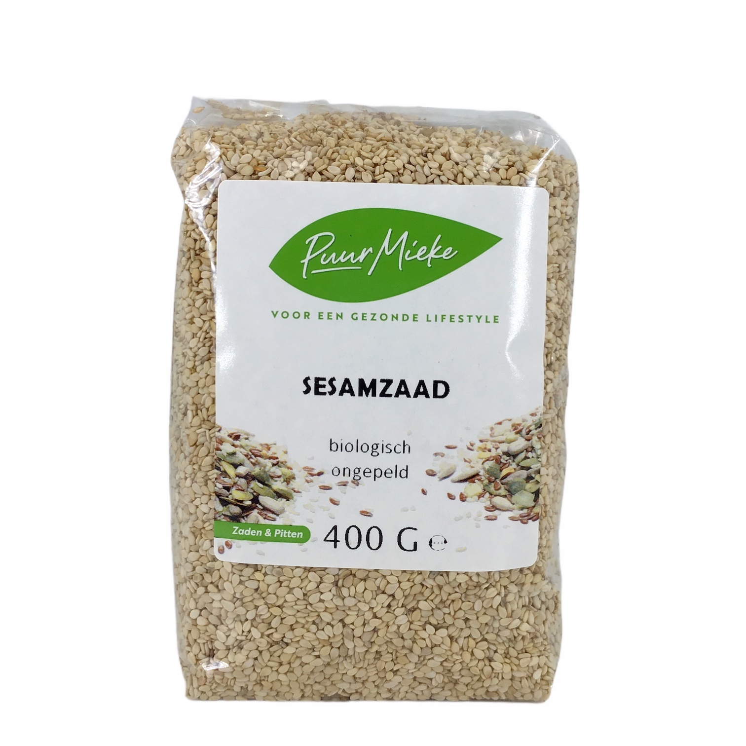 ᐅ Sesamzaad ongepeld kopen? 400 gram biologisch - Puur Mieke