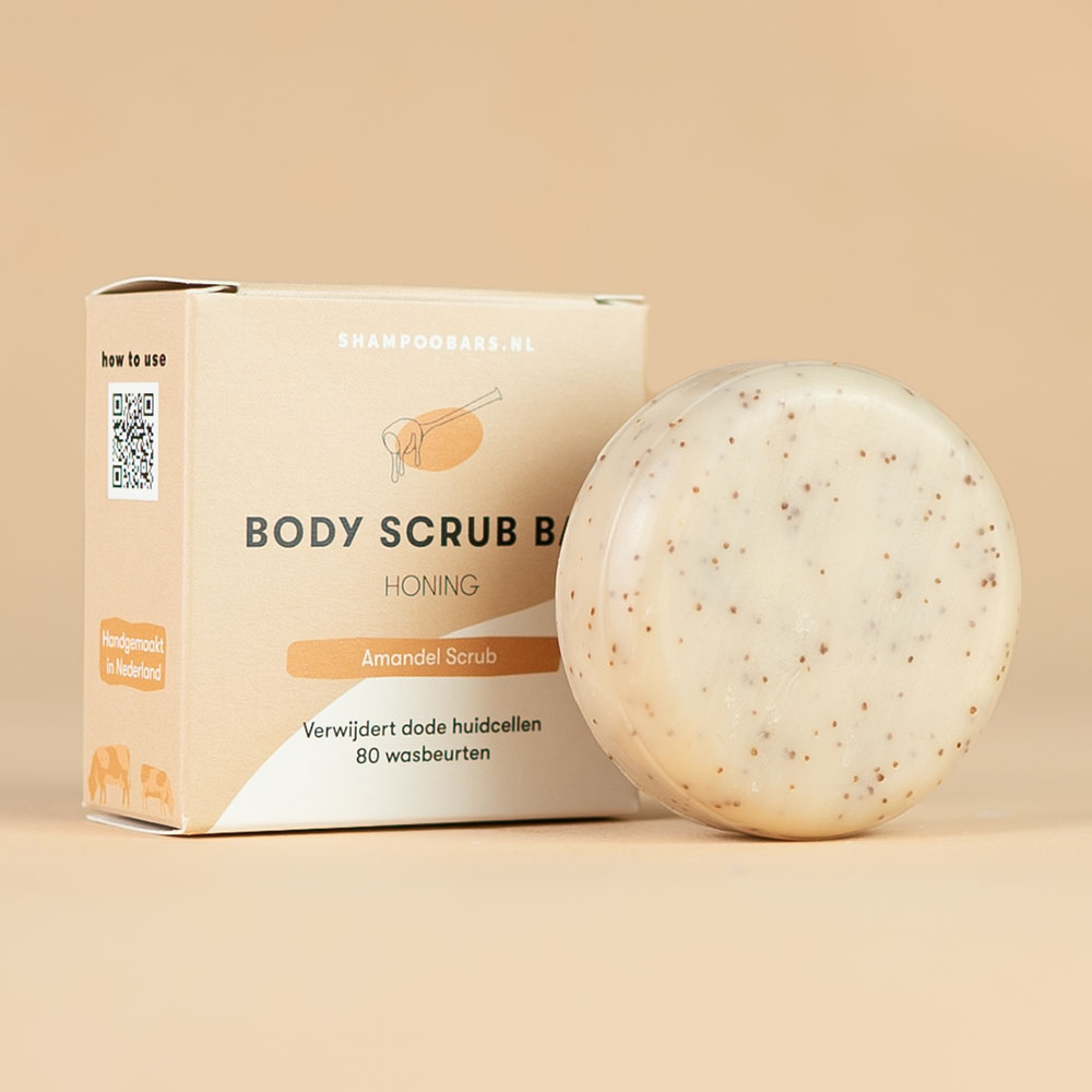 Body Scrub Bar Honing - Romig & Verzorgend 60g - Puur Mieke
