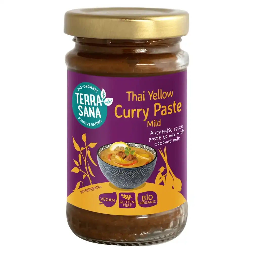 Thaise Gele Currypasta Terrasana - 120g - BIO - Puur Mieke