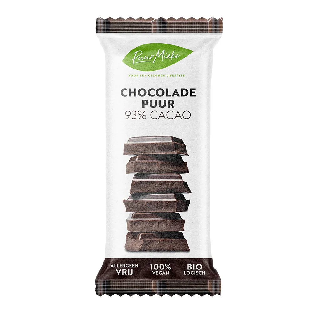 Puur Mieke Chocoladereep Puur - 93% Cacao - BIO | #1 in Pure Voeding ... Puur Mieke Chocoladereep Puur - 93% Cacao - BIO | #1 in Pure Voeding ...