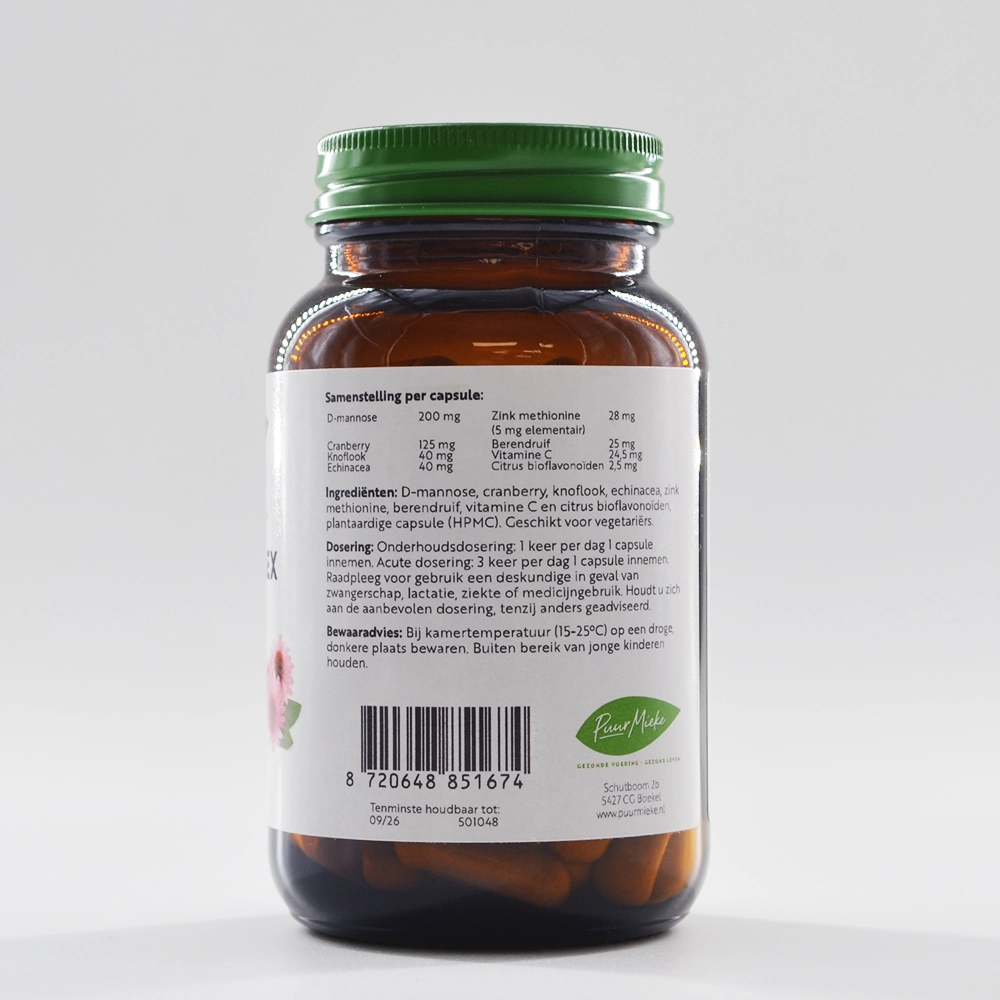 Blaas complex - 75 caps | Pure Supplementen - Puur Mieke