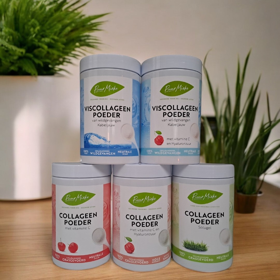 Collageen Poeder met Hyaluronzuur en vitamine C - Puur Mieke
