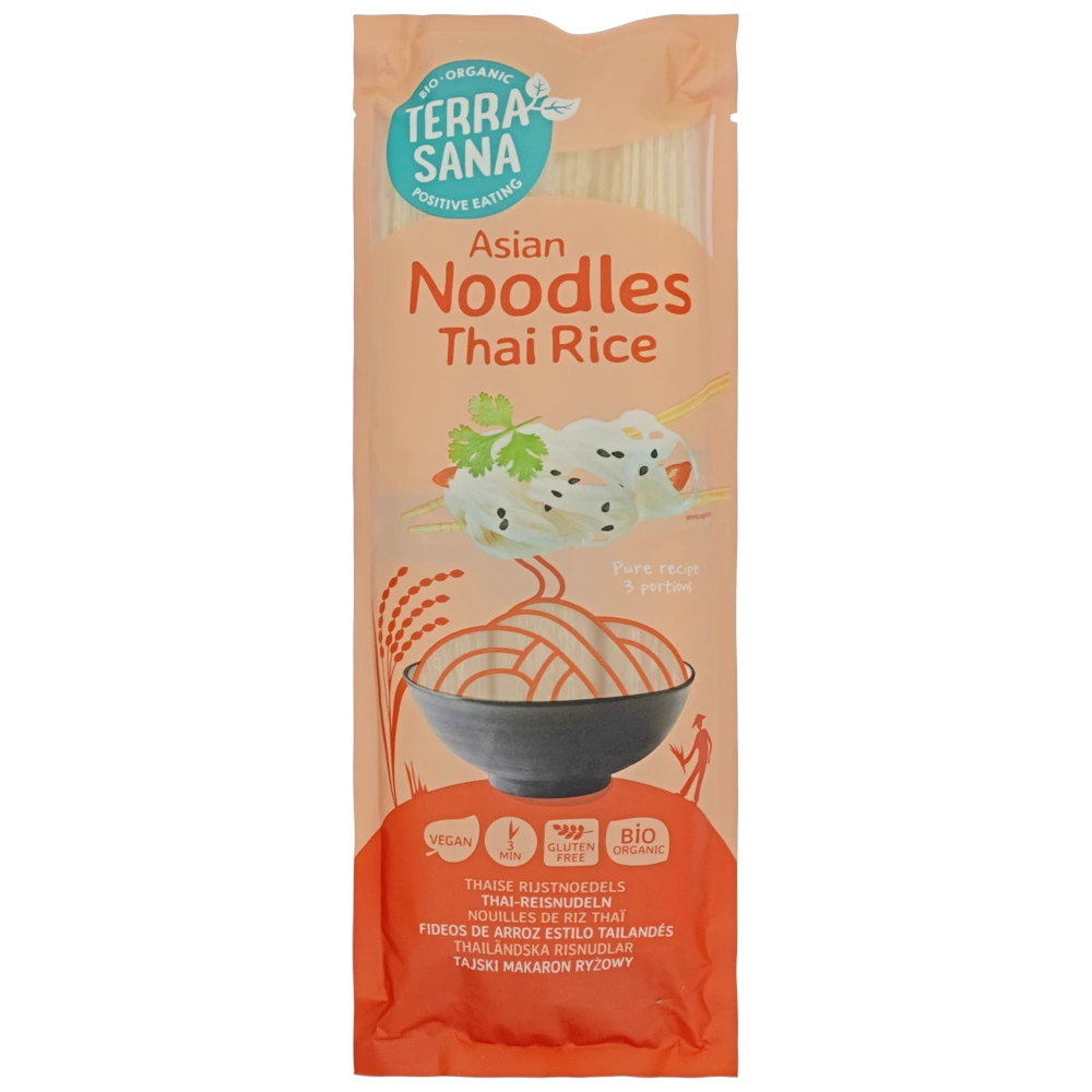 Thaise rijst noedels - 200g - BIO - Terrasana - Puur Mieke