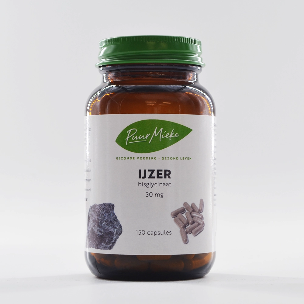 IJzer Bisglycinaat capsules- 150st - Morgen in huis - Puur Mieke