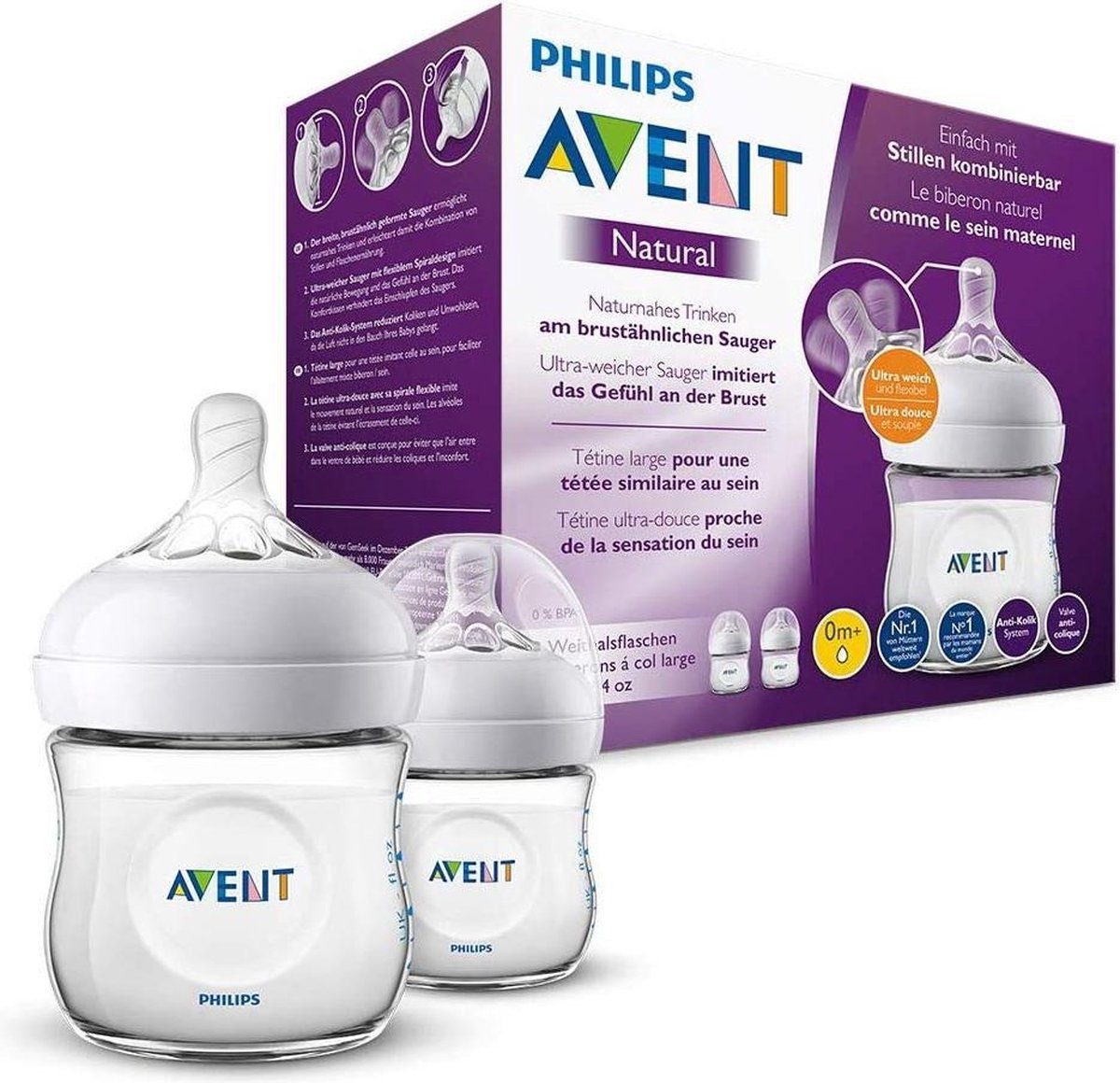 Avent natural 125 ml | MoM&e BorstkolfWinkel - BorstkolfWinkel