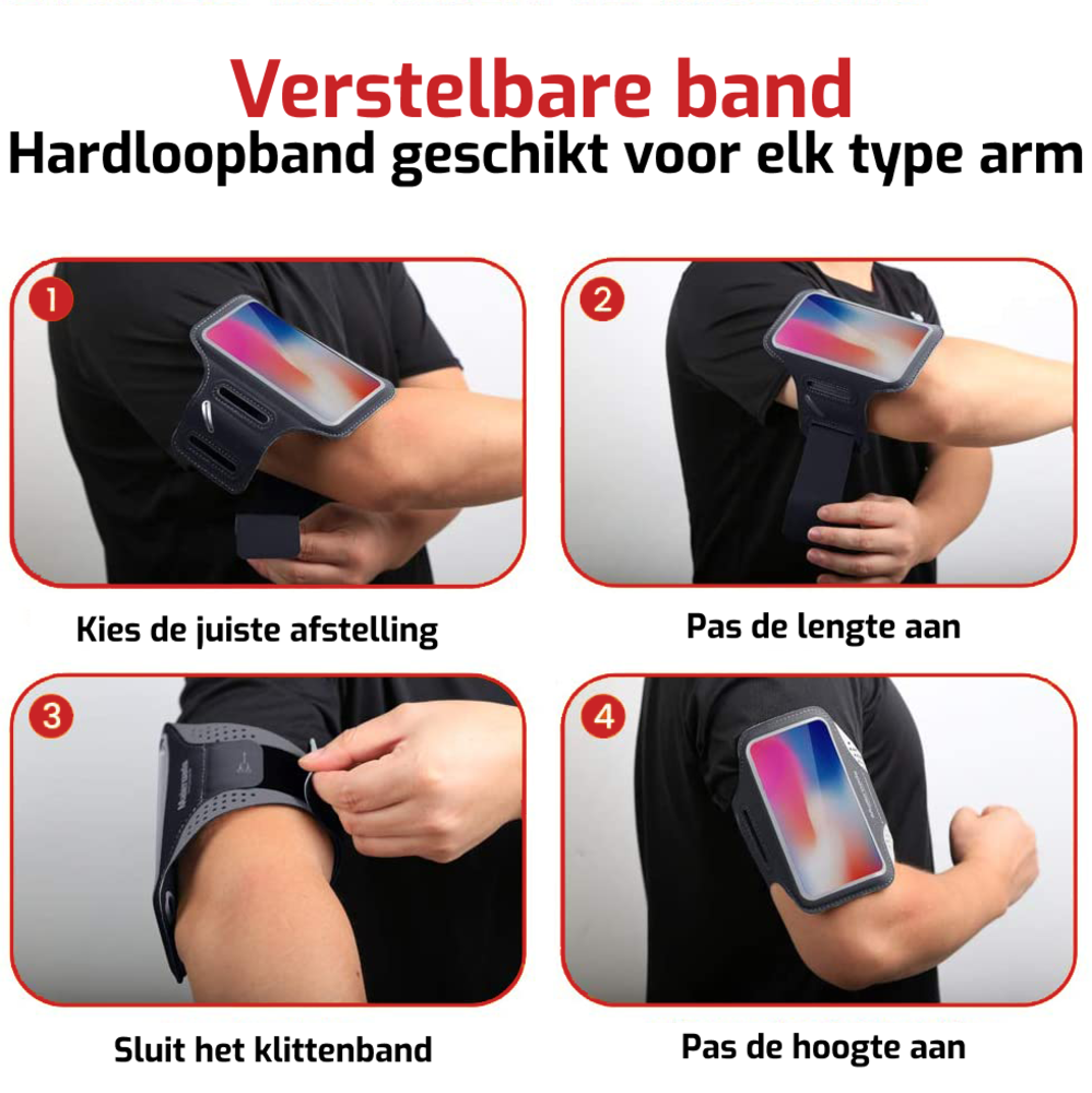 Swissten Hardloop Telefoonhouder - Waterdichte Hardloopband - t/m 6 ...