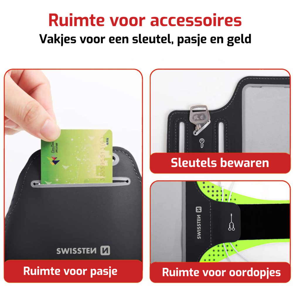 Swissten Hardloop Telefoonhouder - Waterdichte Hardloopband - t/m 6 ...