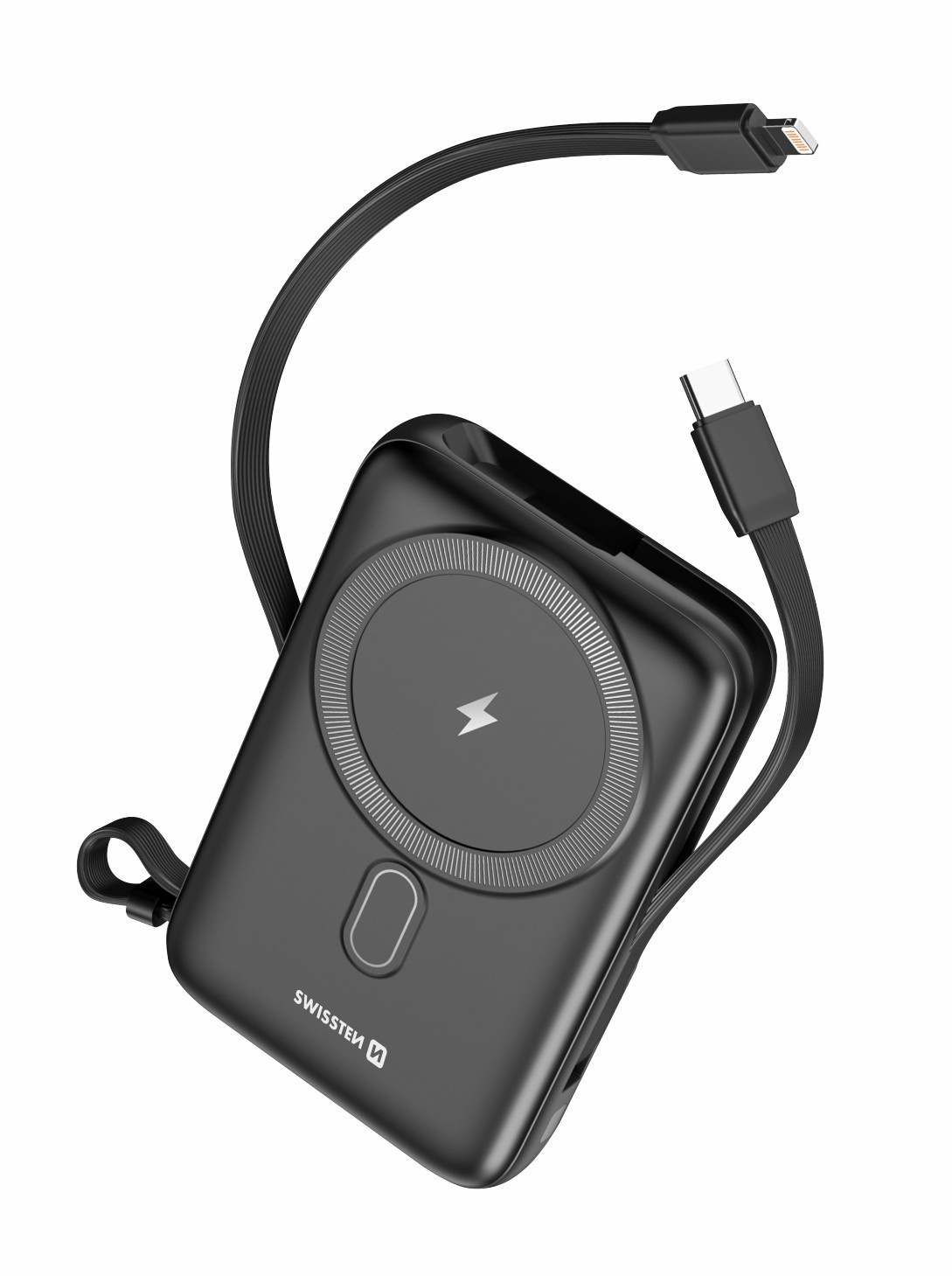 Swissten Powerbank Magsafe Compatible - 10.000 mAh - 20W - Zwart ...
