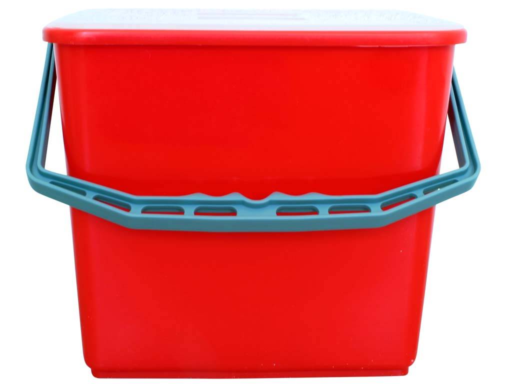 Emmer met deksel 6 liter rood - Neweco B.V.