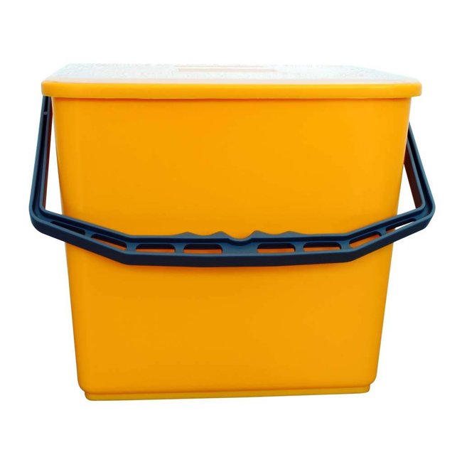 Emmer met deksel 6 liter geel - Neweco.nl