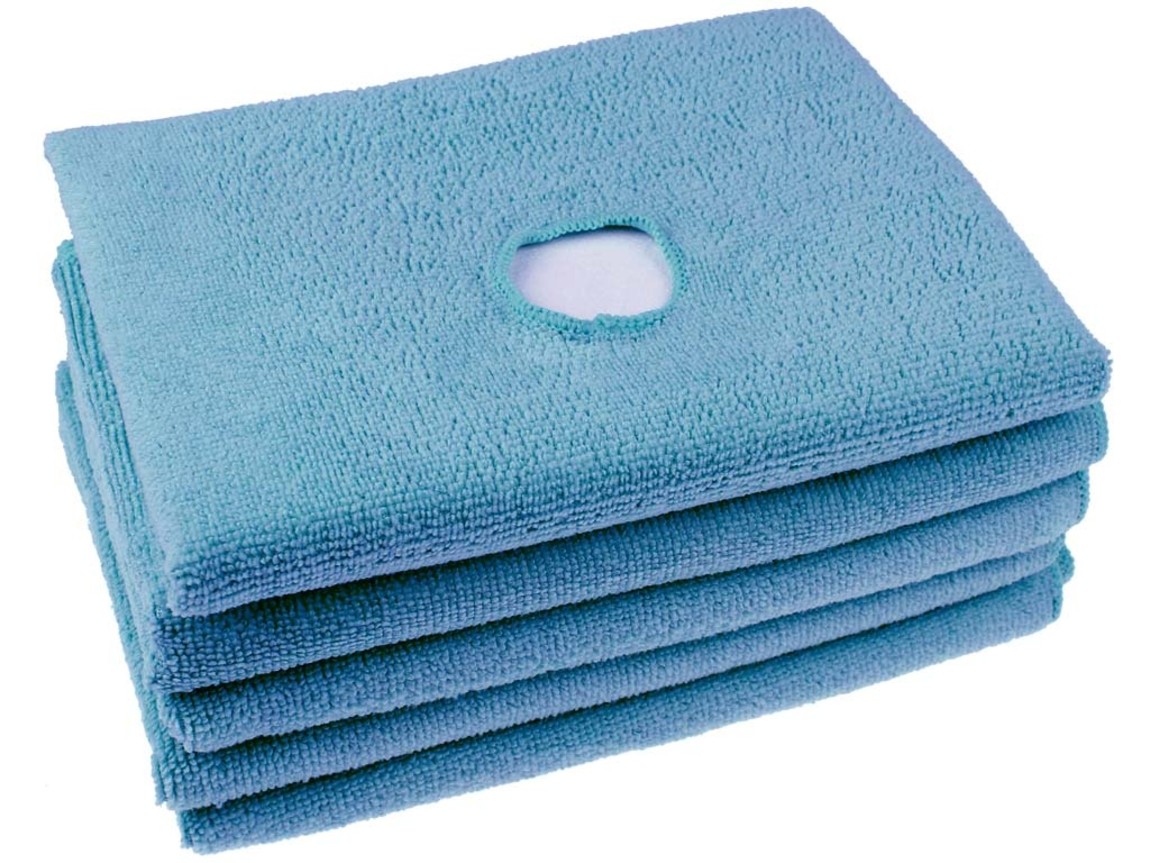 Microvezel dweil met steelgat 60x70 cm blauw - Neweco.nl