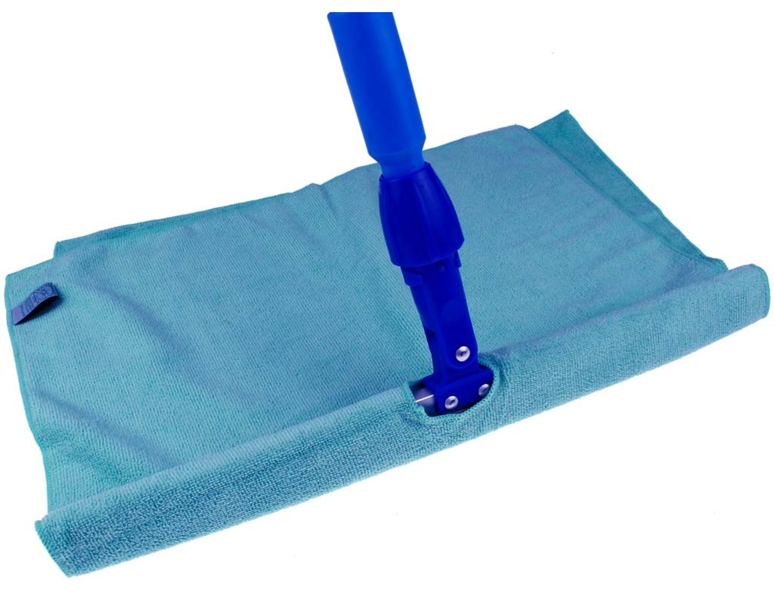 Microvezel dweil met steelgat 60x70 cm blauw - Neweco.nl