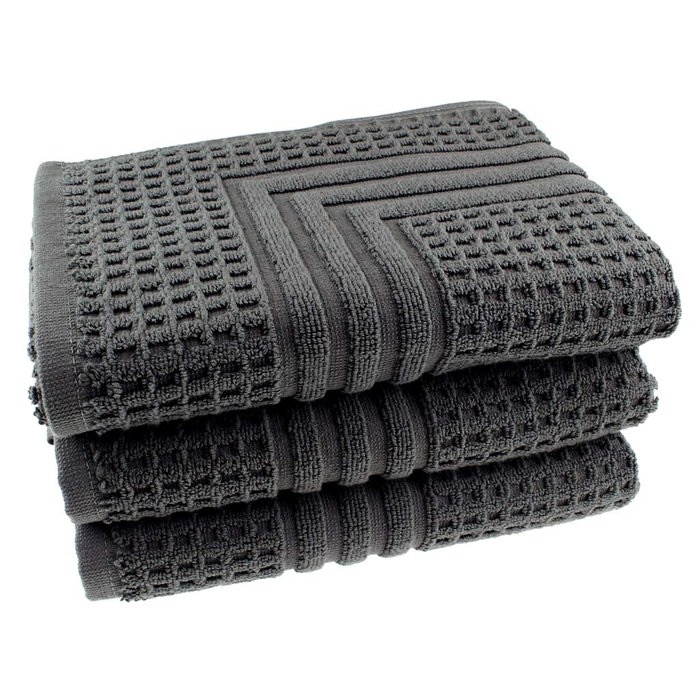 Hotelkwaliteit badmat antraciet 50x70 cm - Neweco B.V.