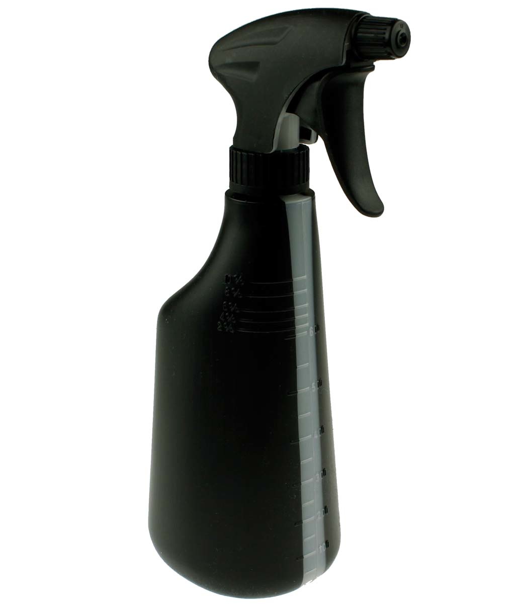 Sprayflacon zwart 600ml met schaalverdeling en ergo trigger - Neweco B.V.