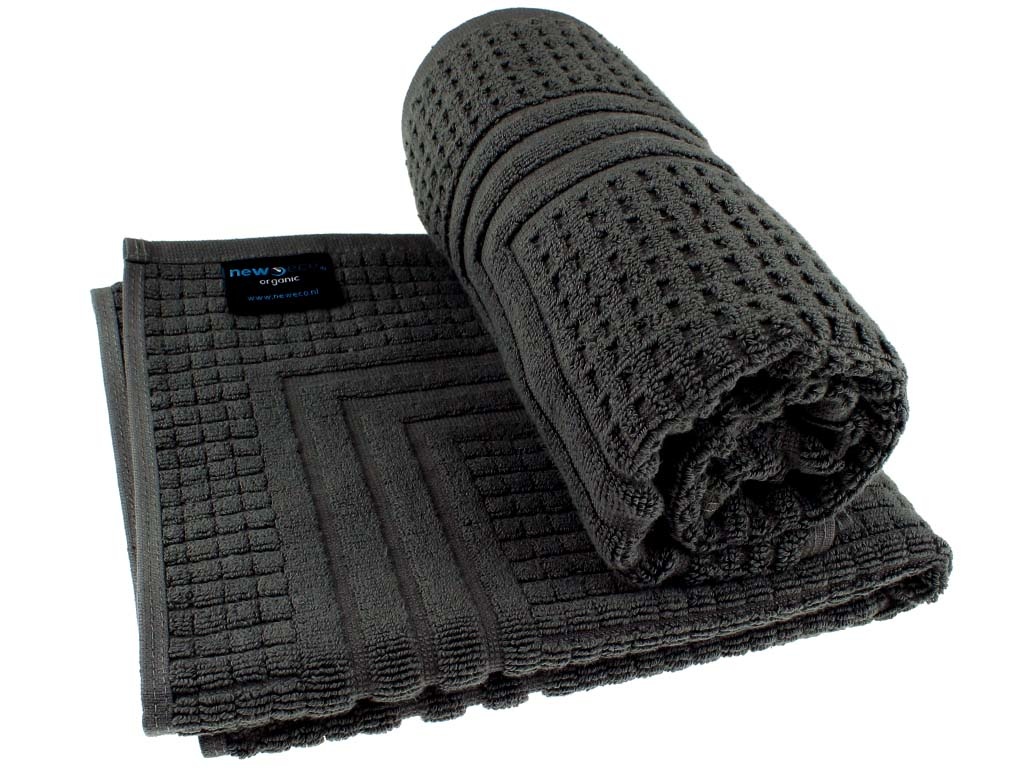 Hotelkwaliteit badmat antraciet 50x70 cm - Neweco B.V.