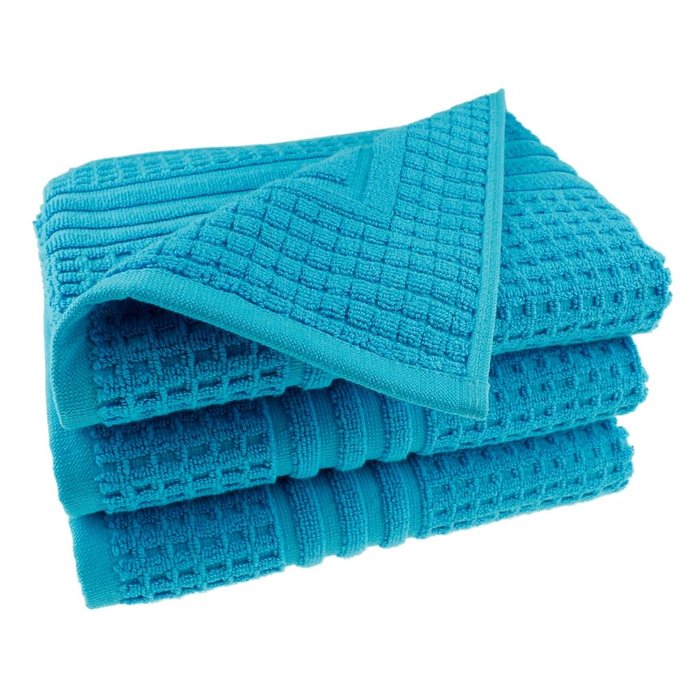 Hotelkwaliteit badmat aqua blauw 50x70 cm - Neweco B.V.