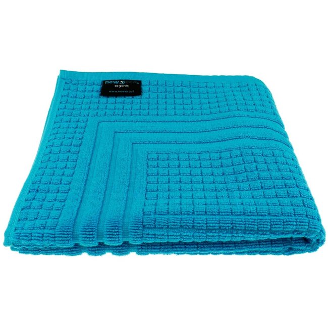 Hotelkwaliteit badmat aqua blauw 50x70 cm - Neweco B.V.