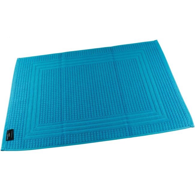 Hotelkwaliteit badmat aqua blauw 50x70 cm - Neweco B.V.