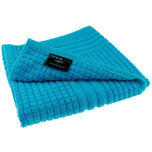 Hotelkwaliteit badmat aqua blauw 50x70 cm - Neweco B.V.