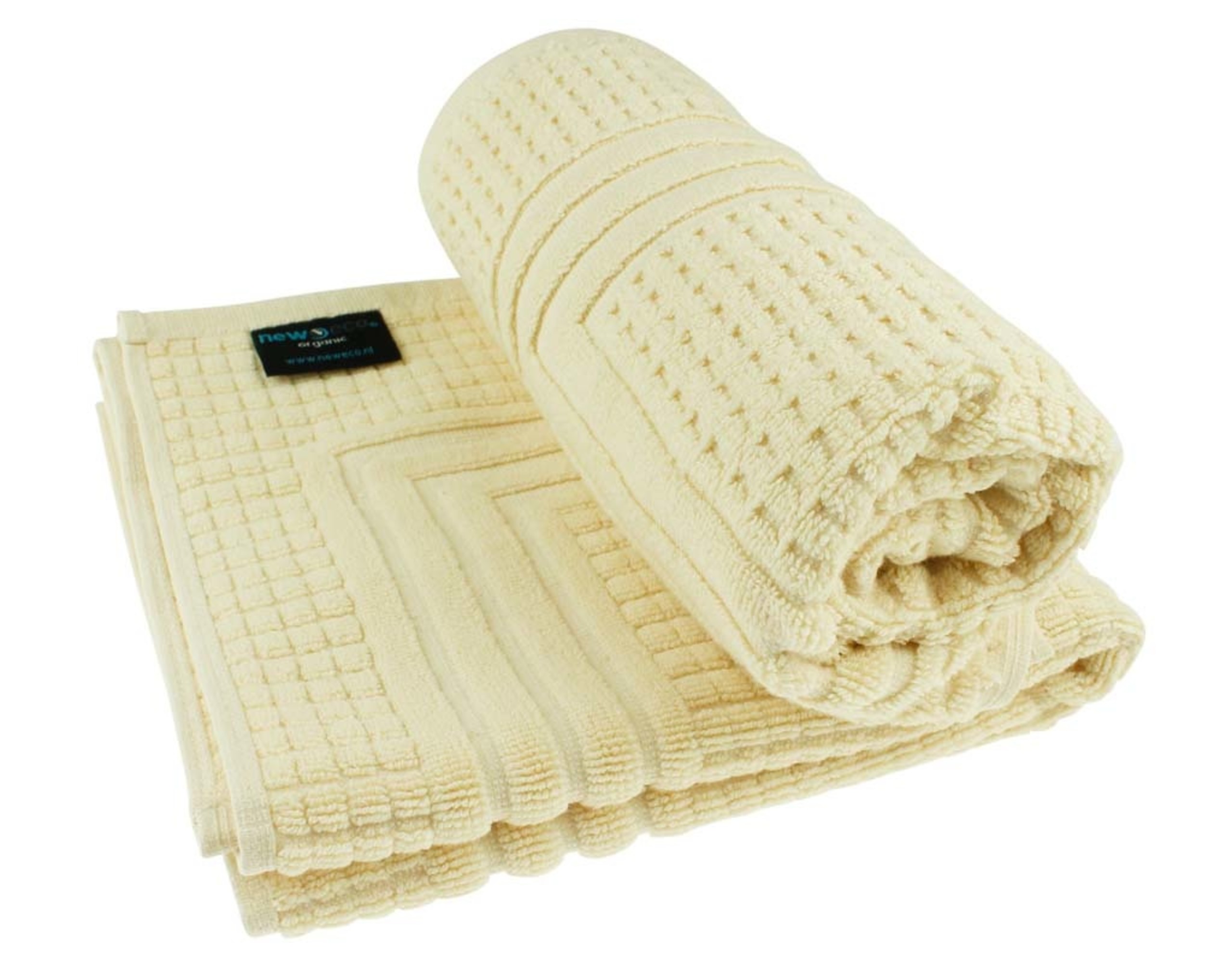 Hotelkwaliteit badmat crème 50x70 cm - Neweco.nl