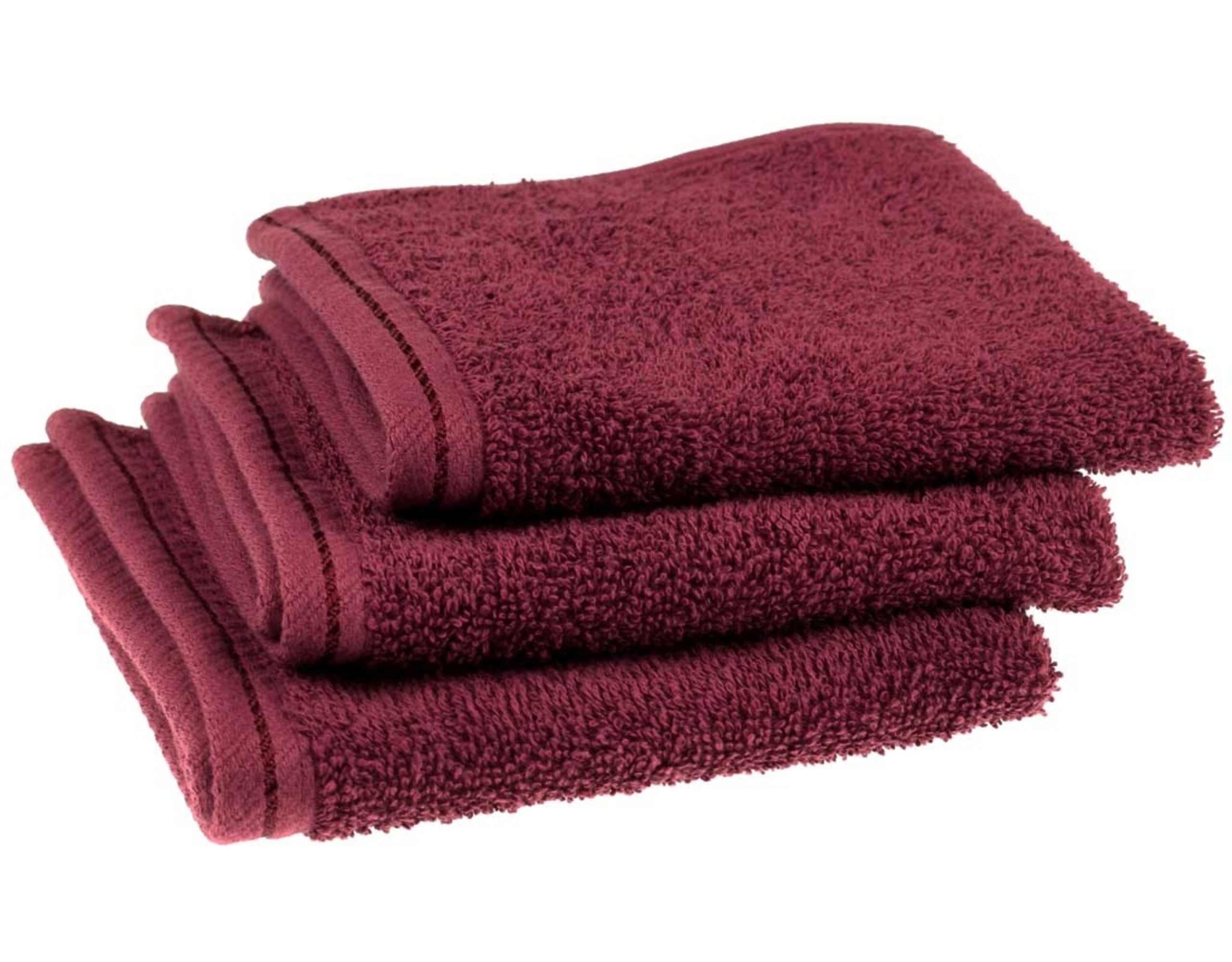 Waslap / Gastendoek Aubergine 30x30 cm - Neweco.nl