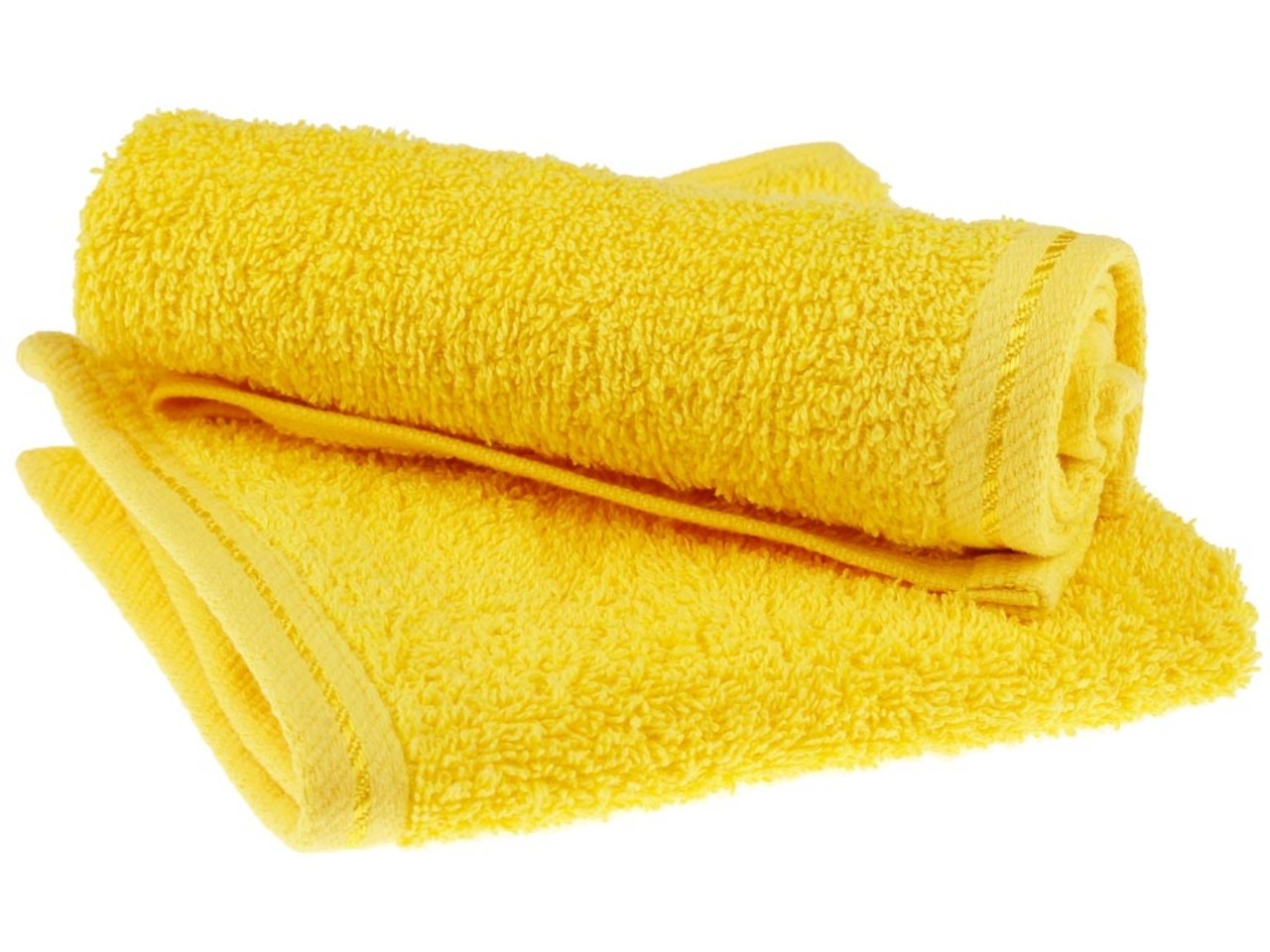 Waslap / Gastendoek Geel 30x30 cm - Neweco.nl