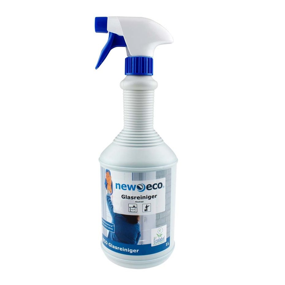 Eco Glasreiniger 1L in sprayflacon met EU Ecolabel - Neweco.nl