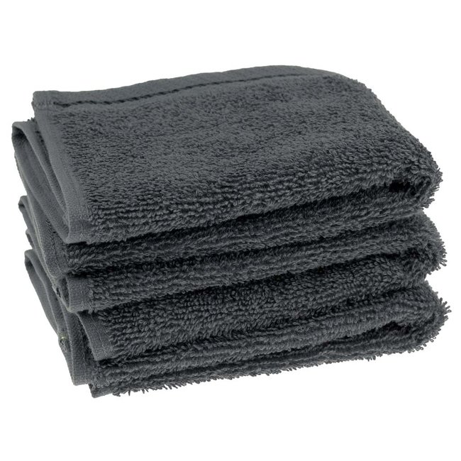 Waslap / Gastendoek Antraciet 30x30 cm - Neweco B.V.