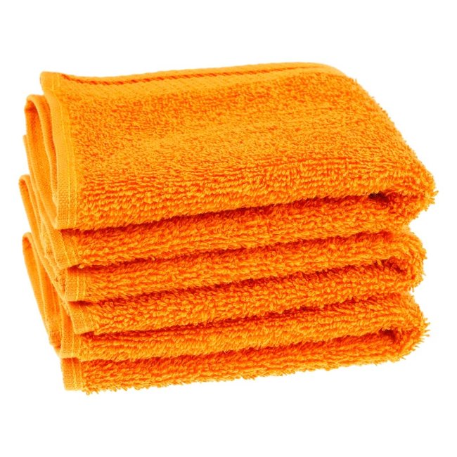 Waslap / Gastendoek Oranje 30x30 cm - Neweco B.V.